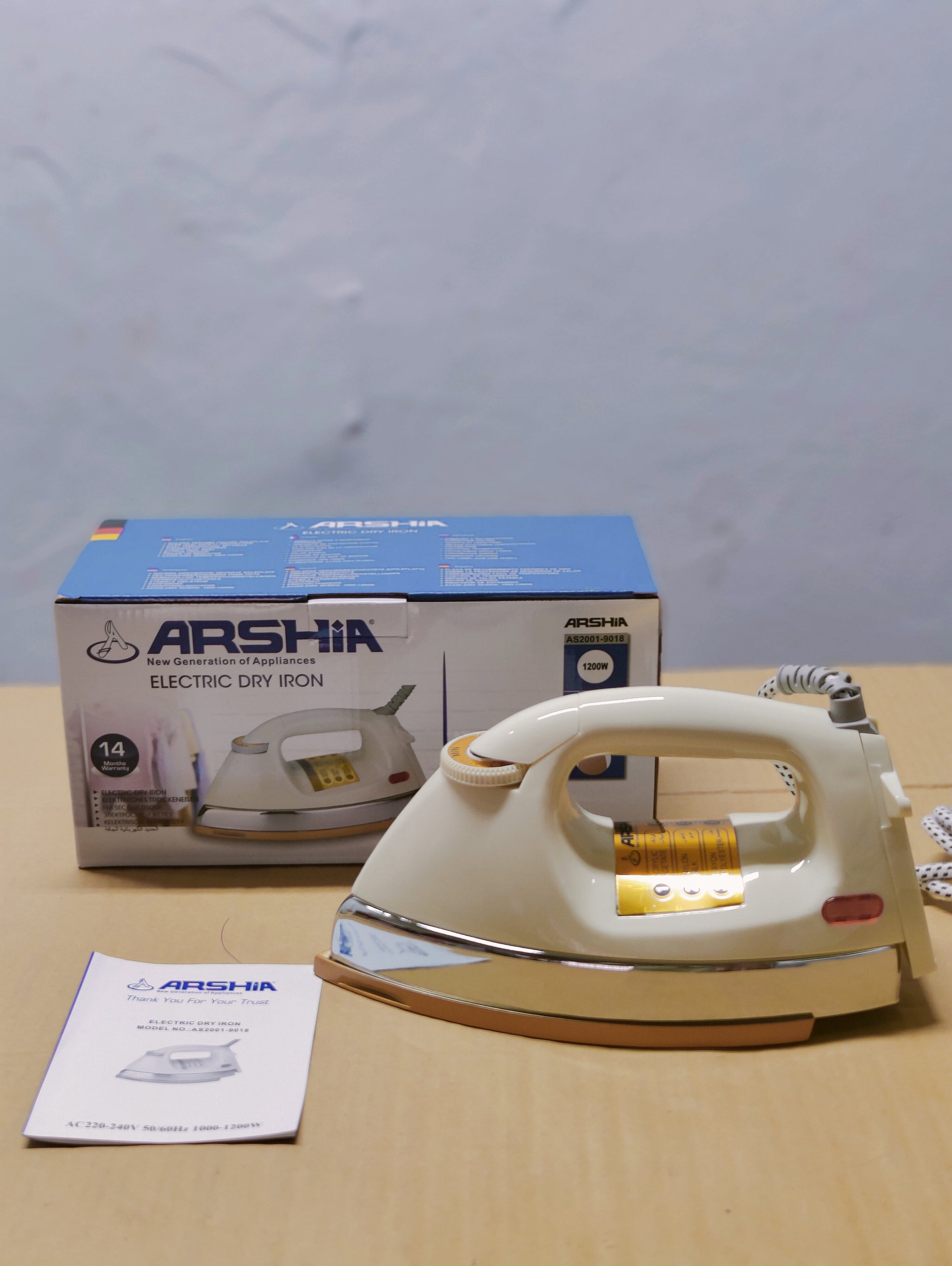 Imported Arshia Heavy Weight Arshia Dry Iron- 1000 to 1200 Watt – Quetta Imports