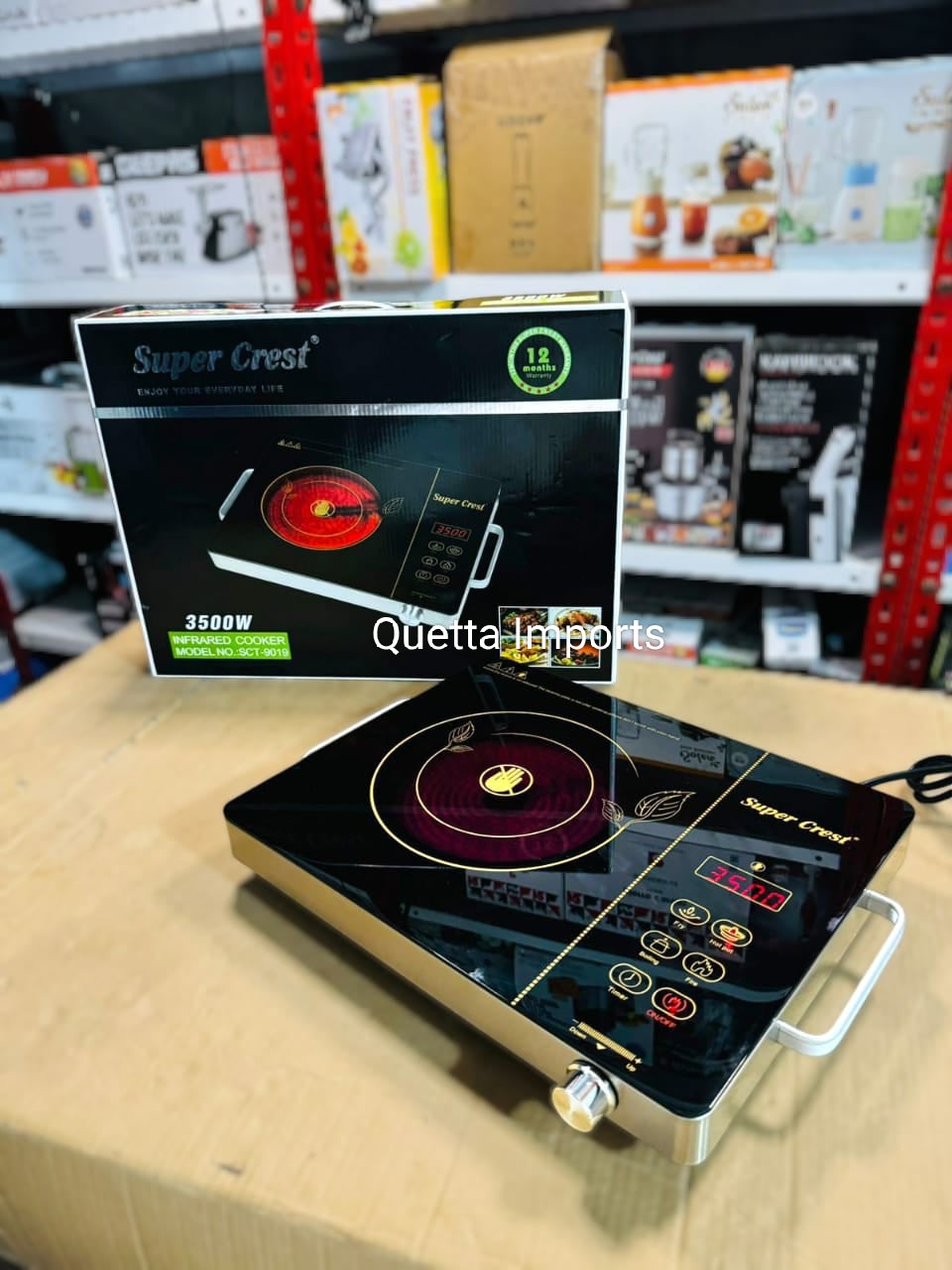 Super Crest Crystal Hot Plate SCT-9019 – Quetta Imports