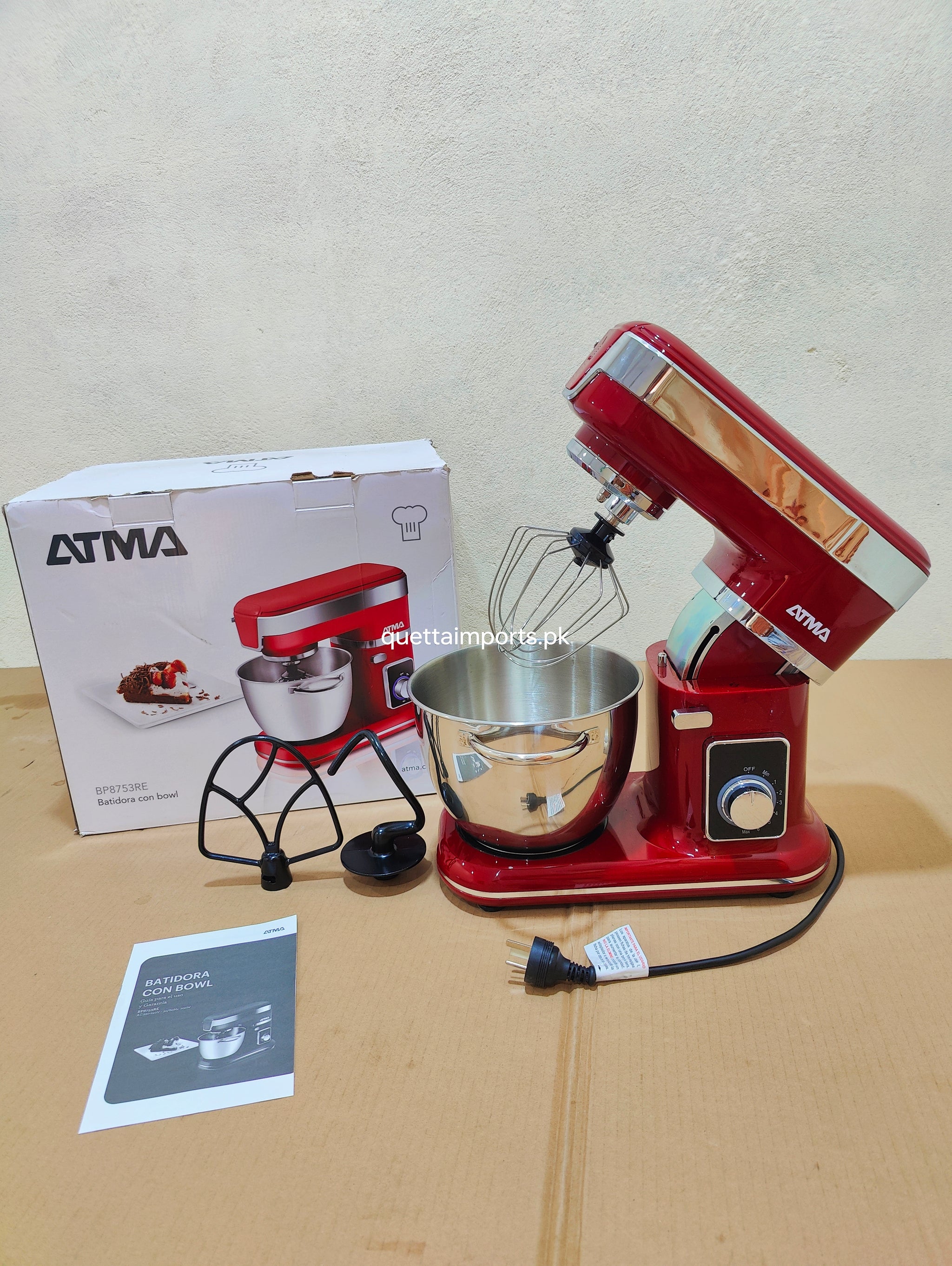Atma Stand Mixer With Steel Bowl and Three Attachments – Quetta Imports