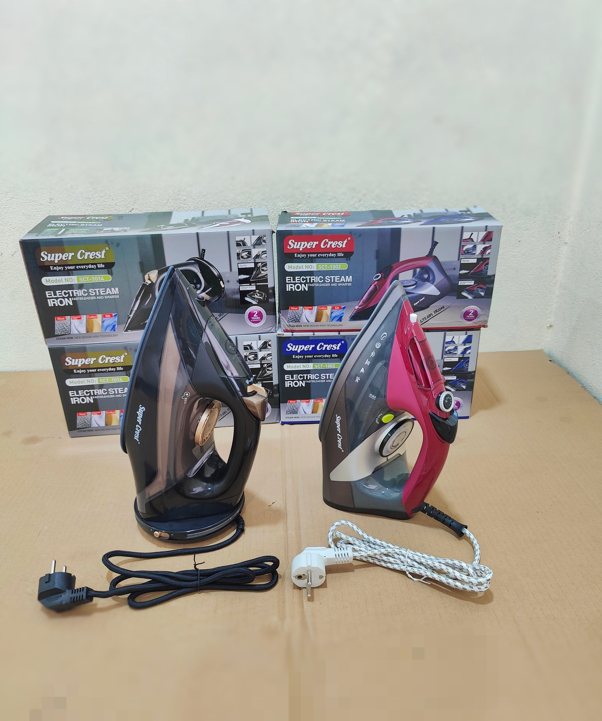 Super Crest Steam Iron SCT-1002 and SCT-1014 – Quetta Imports